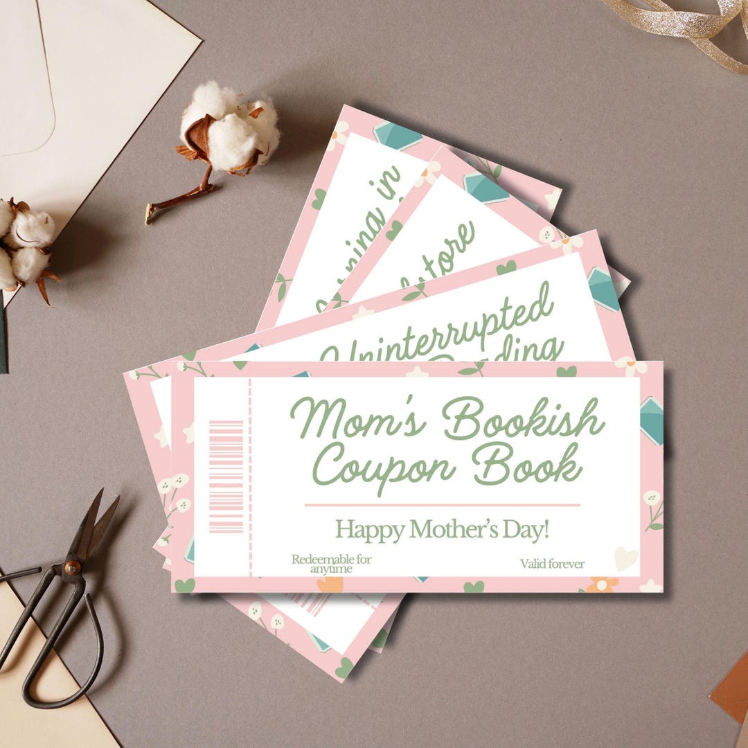 Printable Mother’s Day Coupon Book | DIY Gift | Instant Download | DIY ...