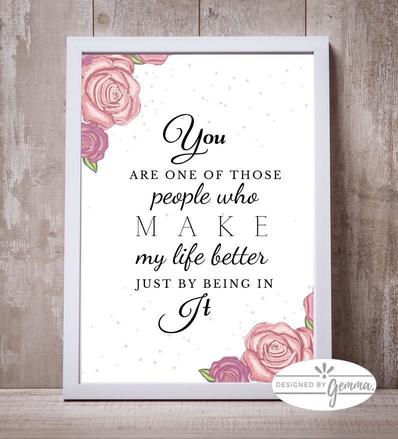 Wall Print, Friendship Wall Decor, Instant Download Print, Gift for a ...