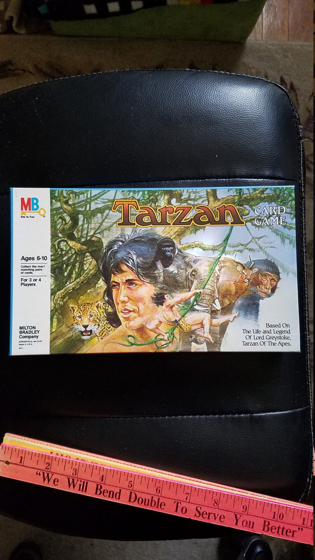 TARZAN Card Game by Milton Bradley Co.ages 6-10 and for 3 to 4 ...