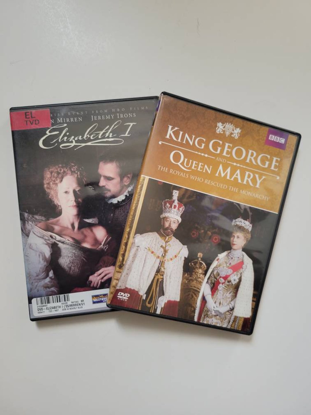ELIZABETH I & King George and Mary Dvds~helen Mirren as Elizabeth From ...
