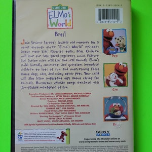 ELMO Dvdselmo's World pets & bye-bye, Pacifier Big Kid Stories With ...