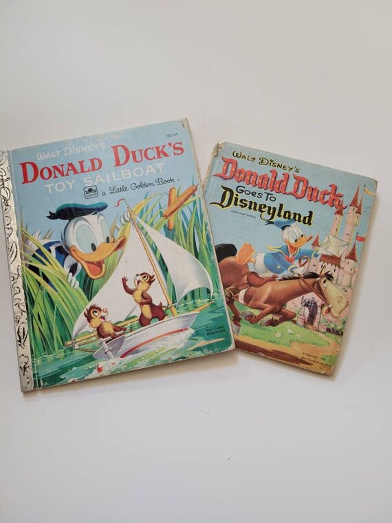 Collectibles 1955 Donald Duck Goes to Disneyland Rare Tell-A-Tale ...