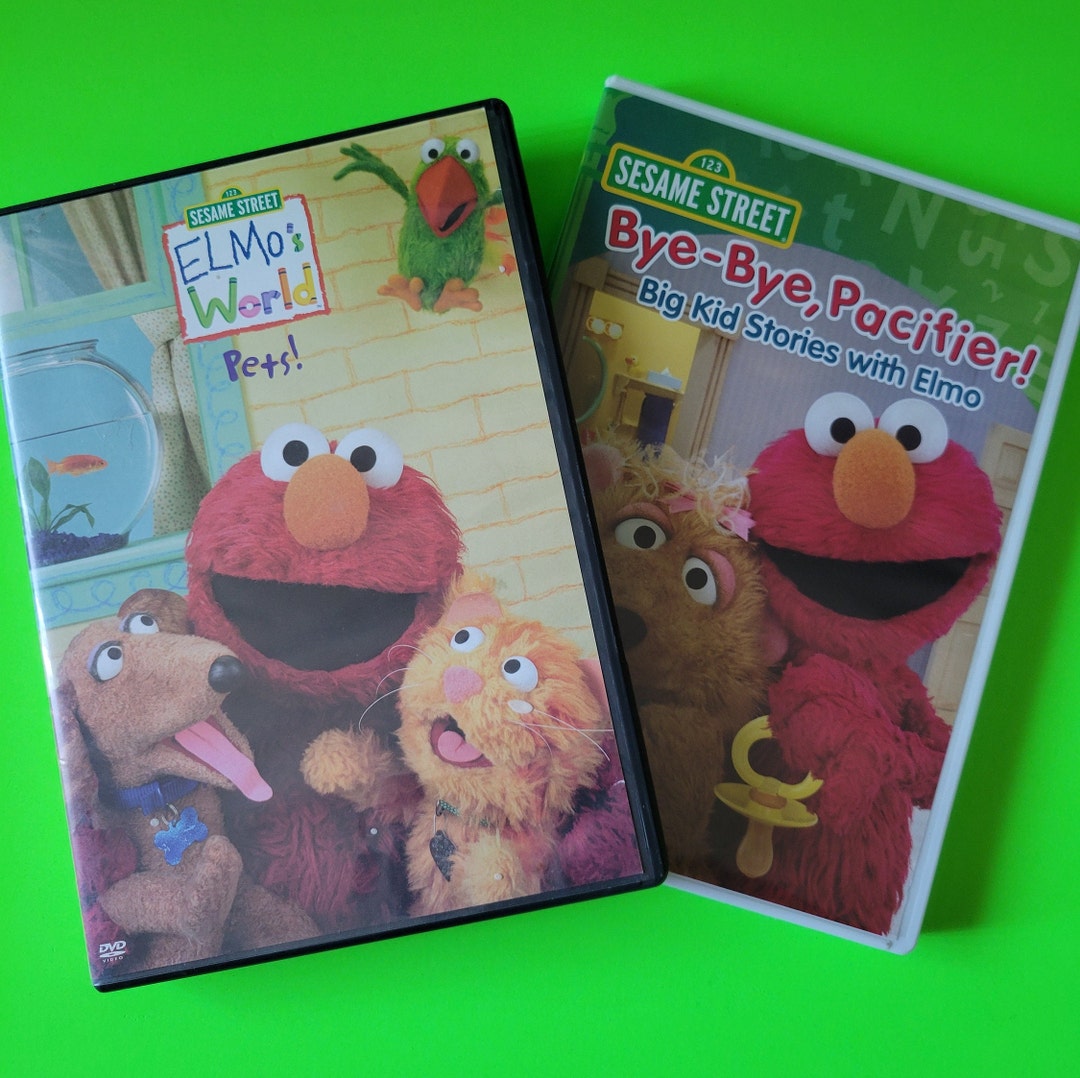 ELMO Dvdselmo's World pets & bye-bye, Pacifier Big Kid Stories With ...