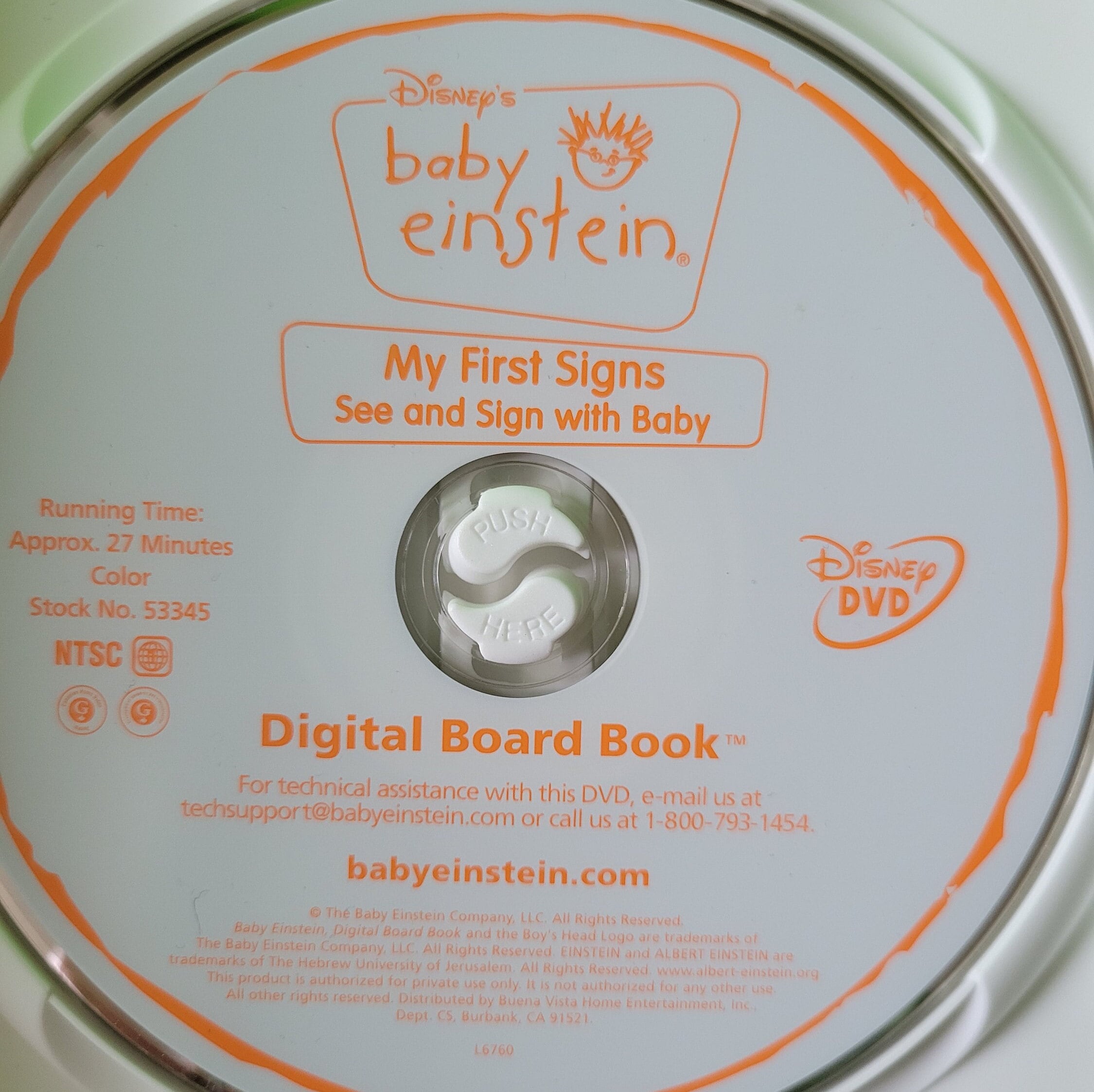 Baby Einstein My First Signs Dvd