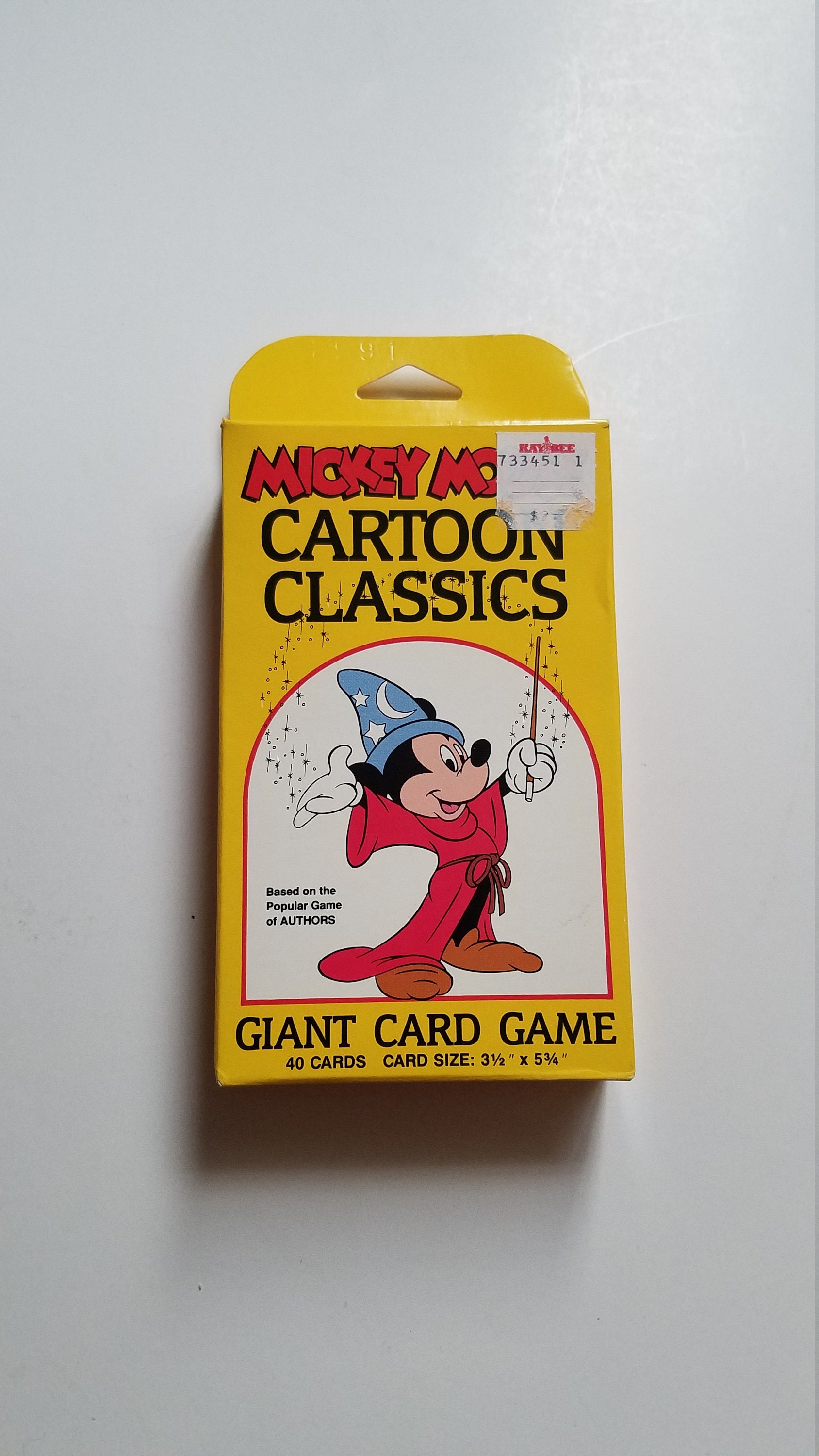 MICKEY MOUSE Jumbo Playing Cards & Cartoon Classics Giant Card | Etsy