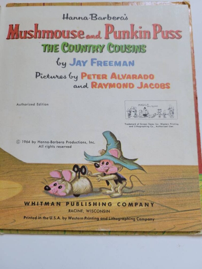 Vintage Hanna-barbera Cartoon Books, Jetsons, Flintstones, Mushmouse - Etsy