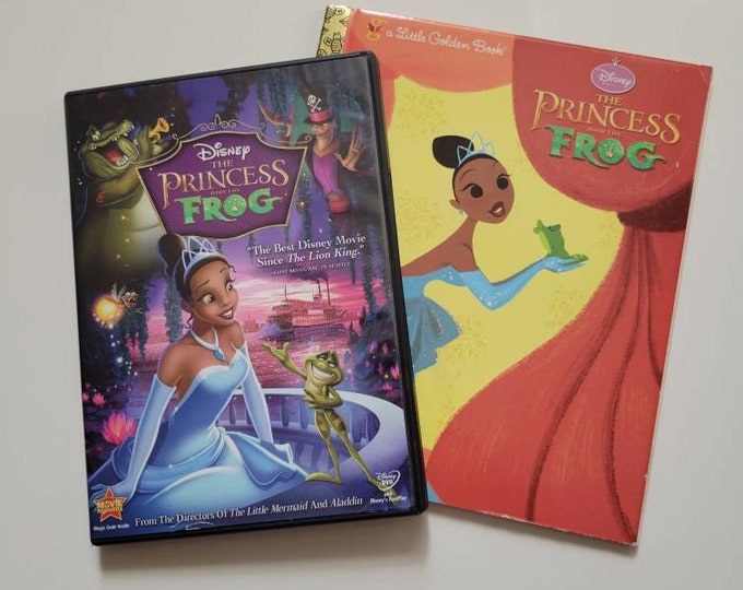 TIANA~PRINCESS and the Frog DVD & Little Golden Book~by Disney~2009 - Etsy