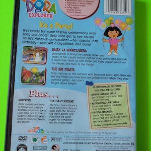 DORA the Explorer~nick Jr. Dvds~"it's A Party," & "dora Saves the ...