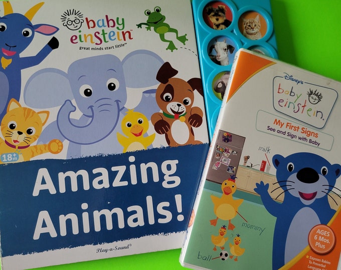 BABY Einsteinamazing Animals play a Sound and my First Signs Dvdboth ...