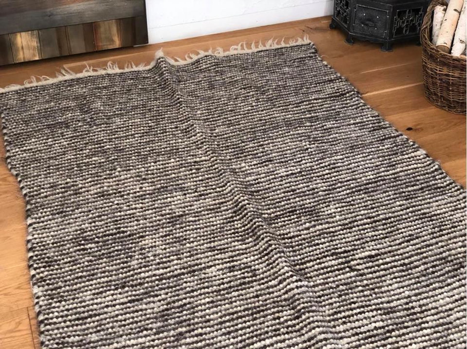 Wool Rustic Rug Handmade - Etsy