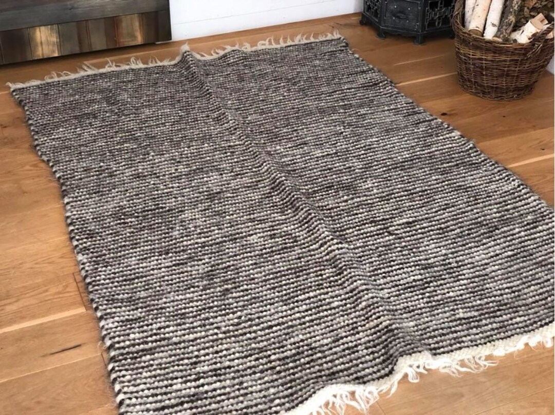 Wool Rustic Rug Handmade - Etsy
