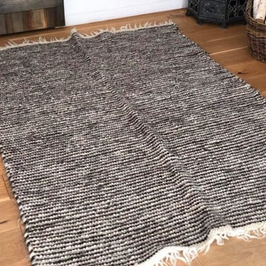 Wool Rustic Rug Handmade - Etsy