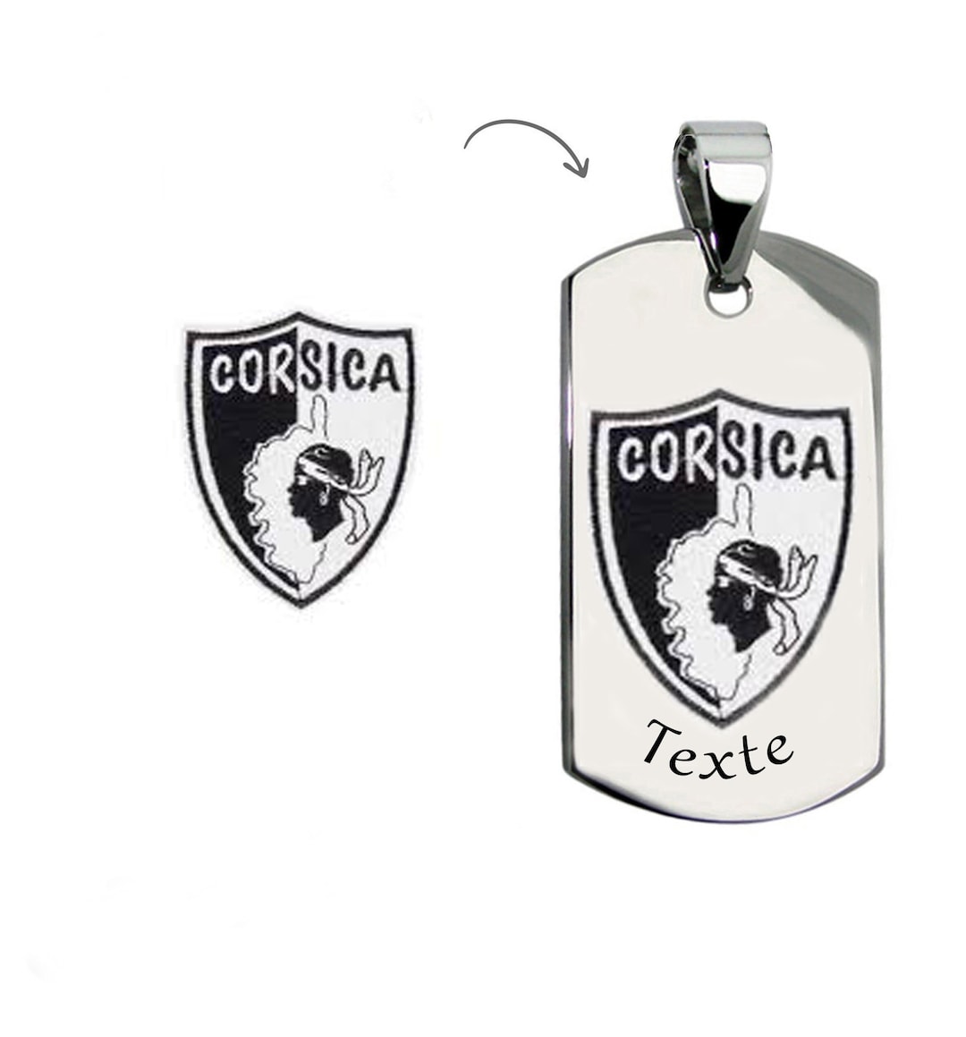 Customizable Flags Corse MEDALS: Engraved With a Photo of Your Flag ...