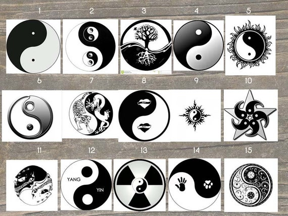 Customizable YING / YANG MEDALS: Engraved With a Photo of Your | Etsy