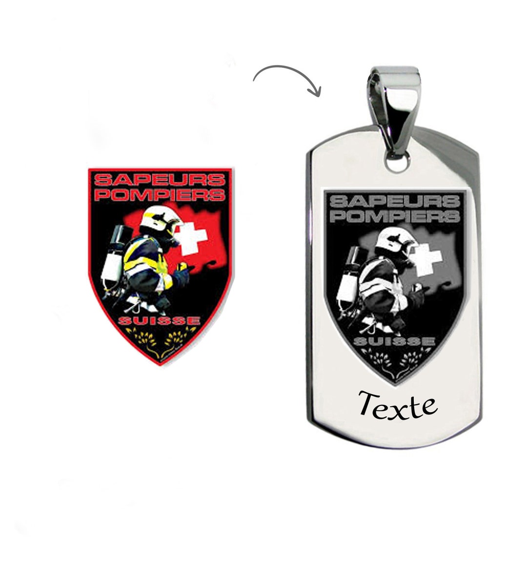 Customizable Firefighter MEDALS: Engraved With a Photo of Your Lucky ...