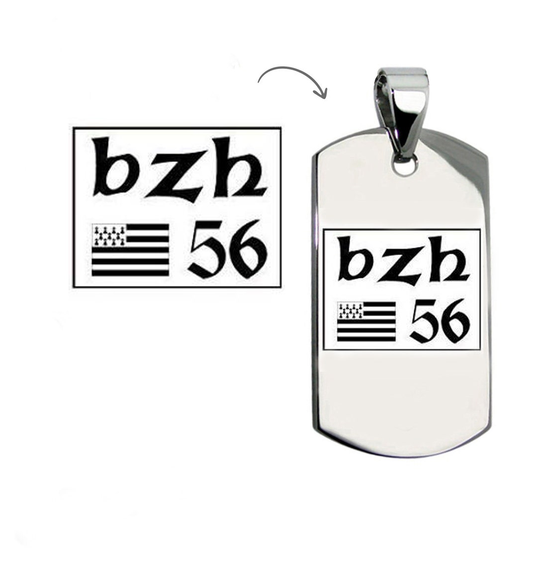 5 Choices of Customizable Breton Flag MEDALS: Engraved With a Photo of ...