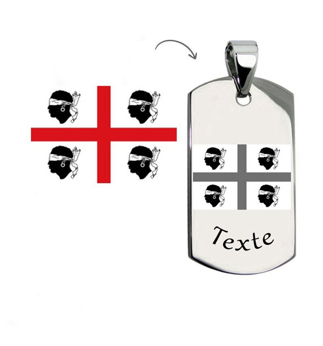 Customizable Flags Corse MEDALS: Engraved With a Photo of Your Flag ...