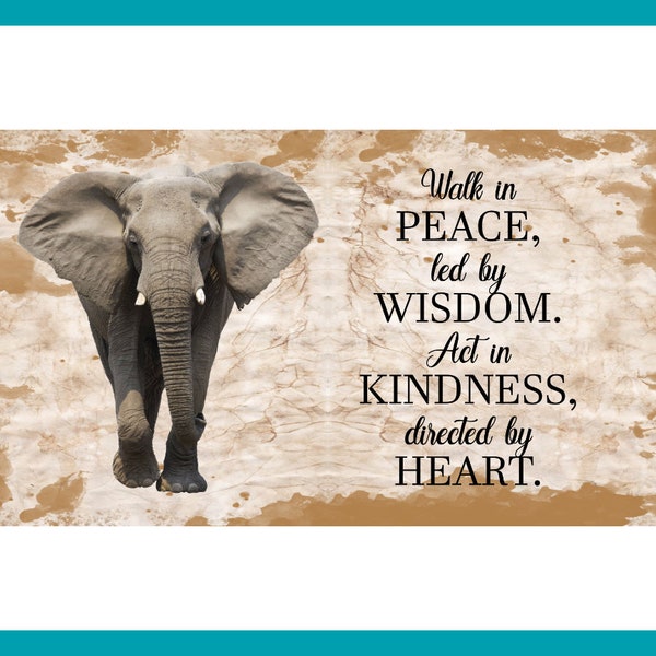 Elephant Wood Sign - Etsy