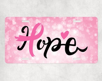 Breast Cancer License Plate | Etsy