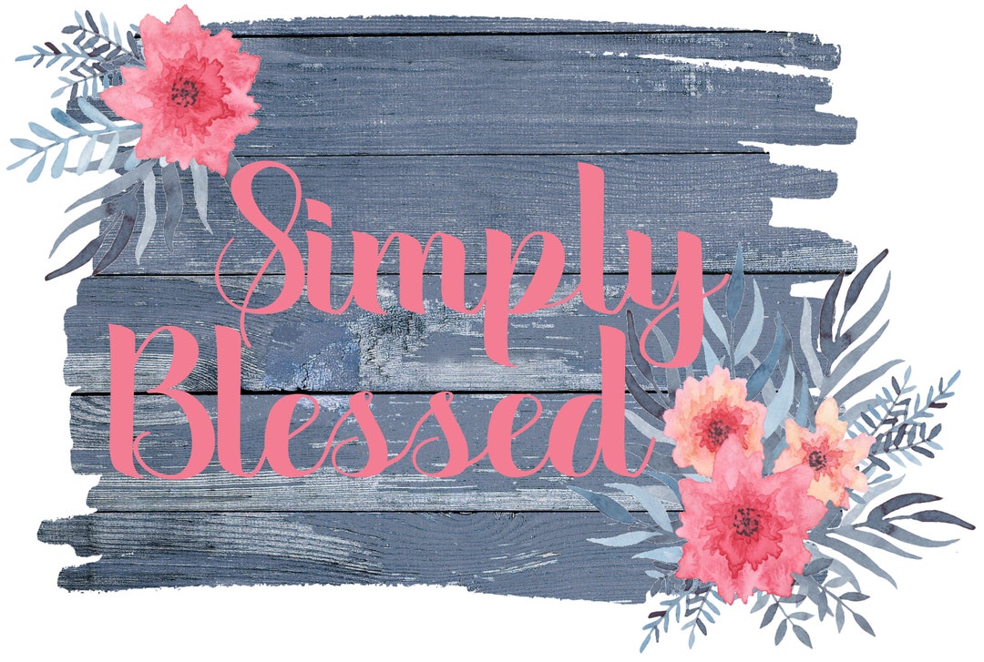 8x12 Simply Blessed Spring Sign Front Door Decor Wreath - Etsy