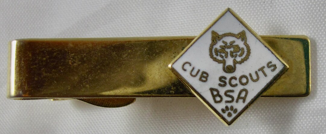 Vintage 1960s Cub Scouts Tie Clip - Gold Toned - Youth Sized - Etsy