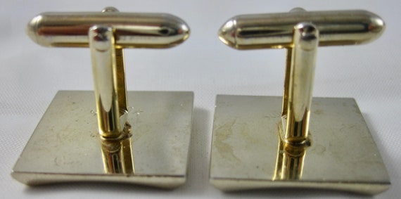 Vintage 1970s Swank Gold-Toned Cufflinks - Gem