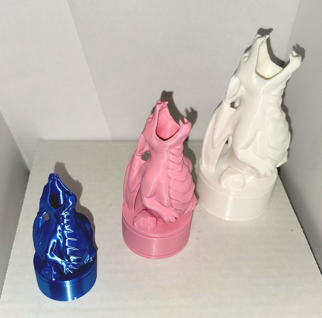 Roaring Dragon Trash Drill Cover Minder - 3D Printed - Etsy