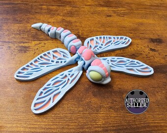 3D Printed Articulated Dragonfly - Etsy