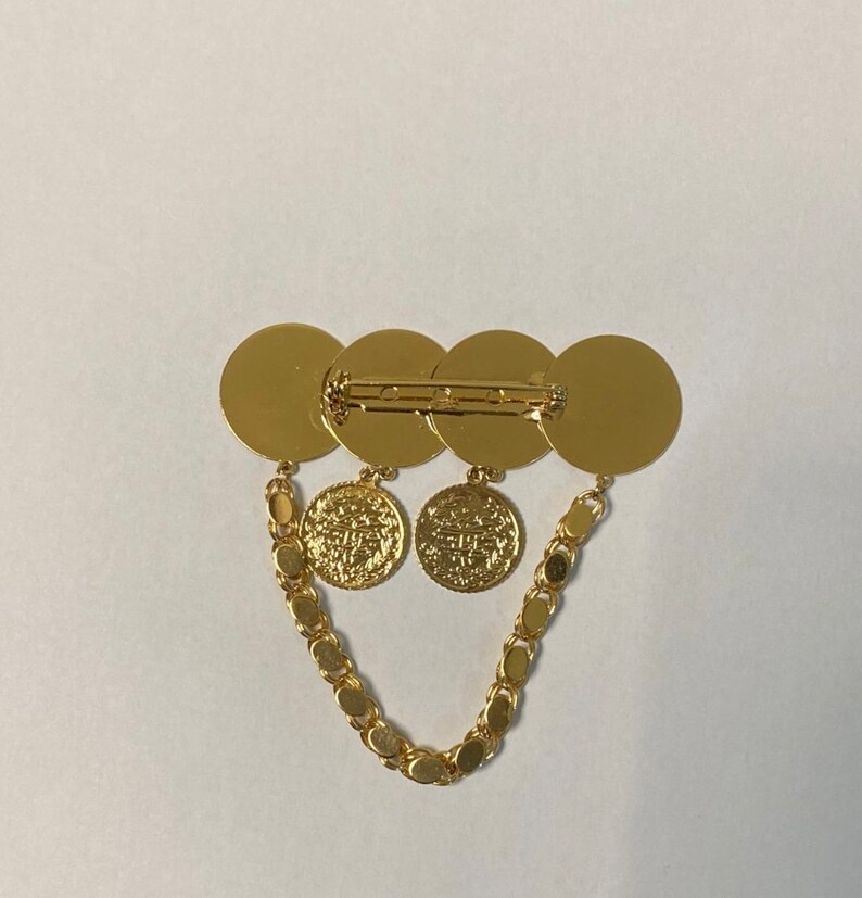 Arabic Brooch Lira Clip Pin Egyptian Coins Khaleeji Emirati - Etsy