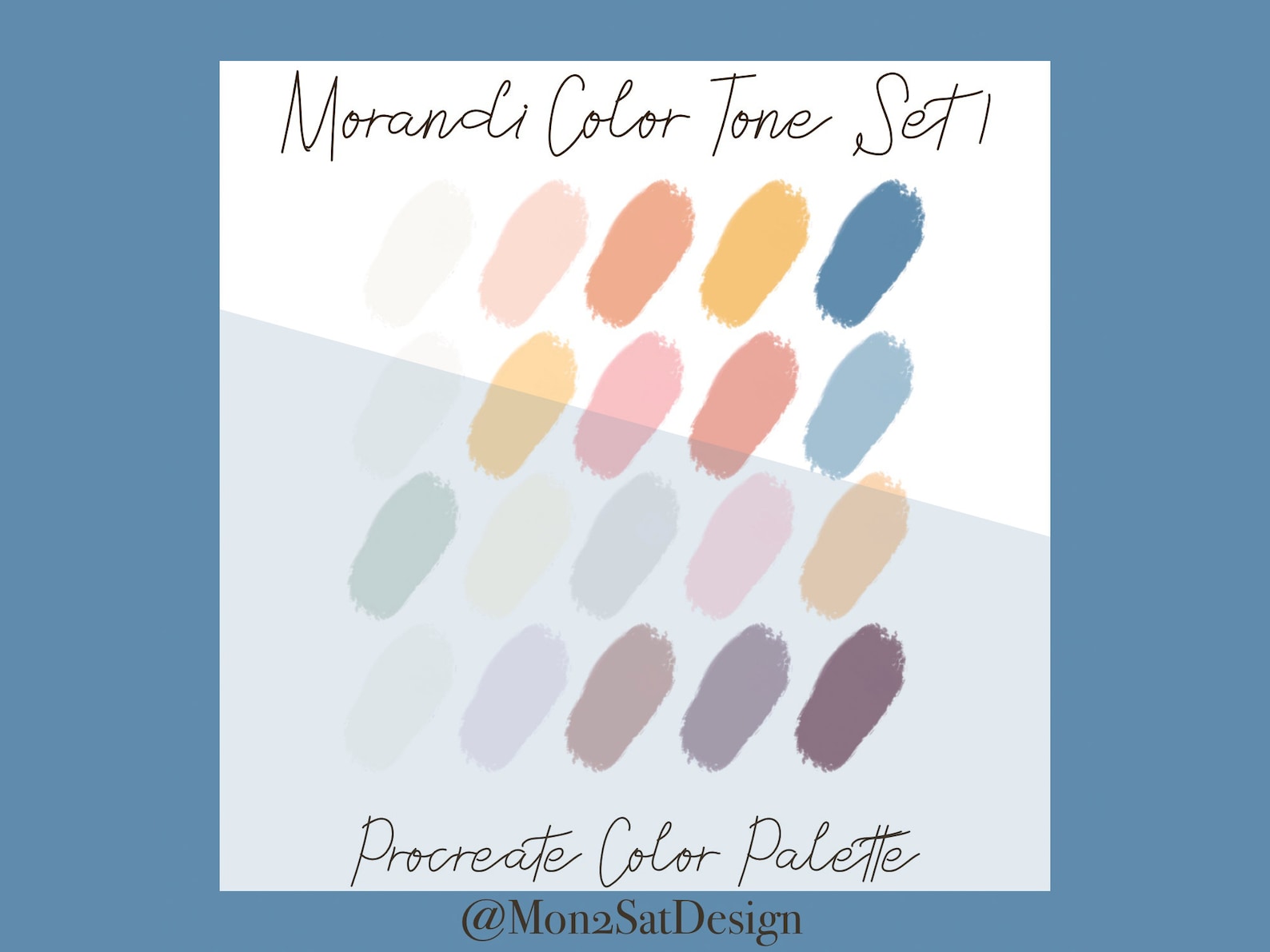 Procreate Color Palette - Morandi Color Tone Set 1 - Téléchargement ...