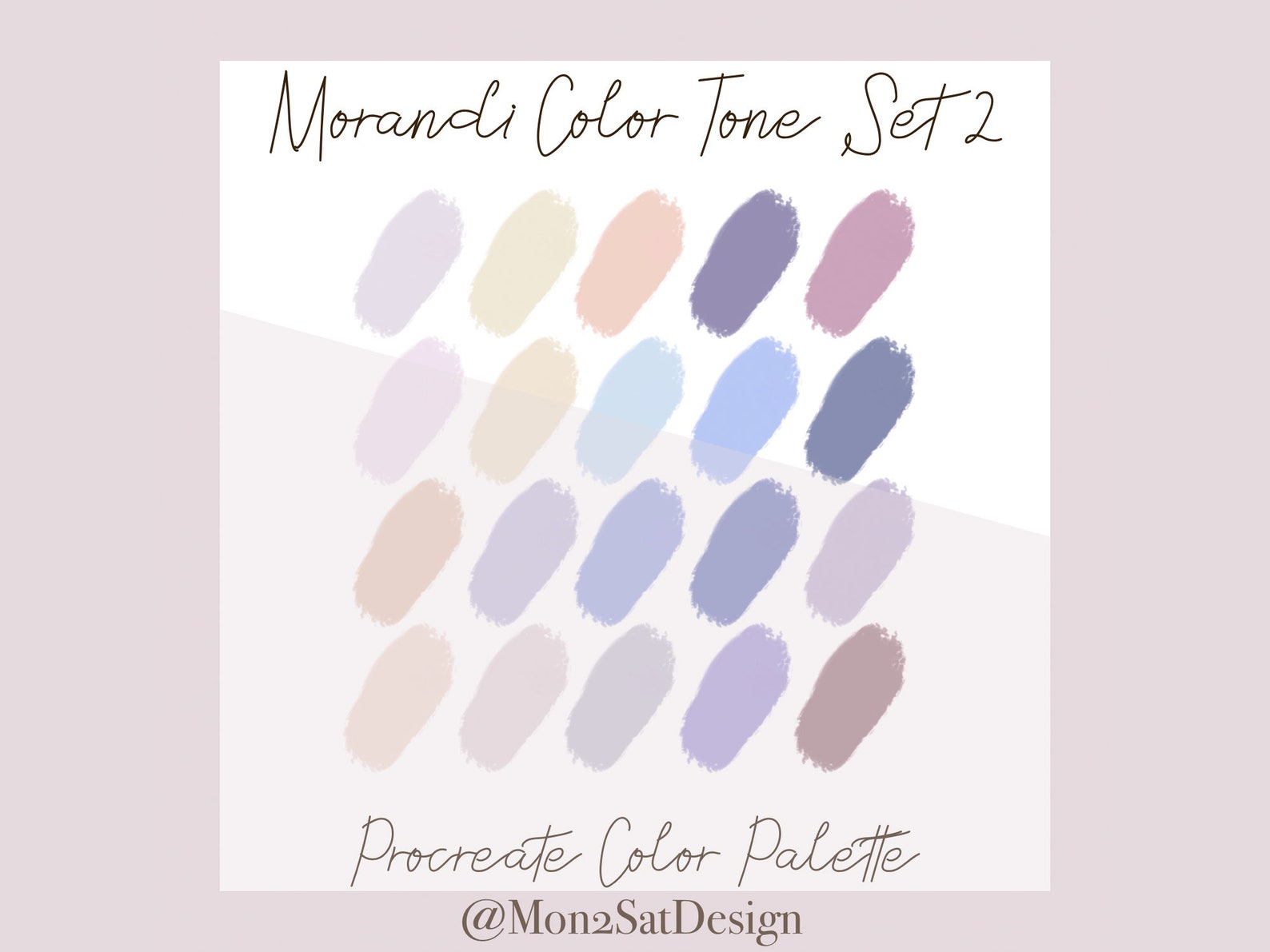 Procreate Color Palette Morandi Color Tone Set 2 Instant download - Etsy 日本
