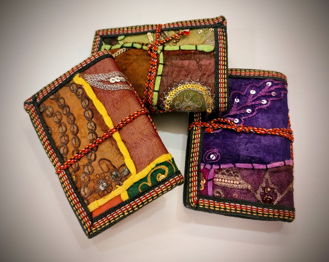 Colorful Pack of 5 Mini Pocket Size Refillable Journal - Etsy