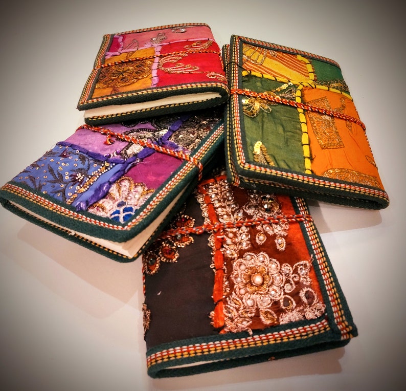 Handcrafted Sari Fabric Bound Writing Notebook Refillable - Etsy
