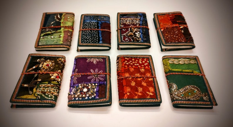 Handcrafted Sari Fabric Bound Writing Notebook Refillable - Etsy