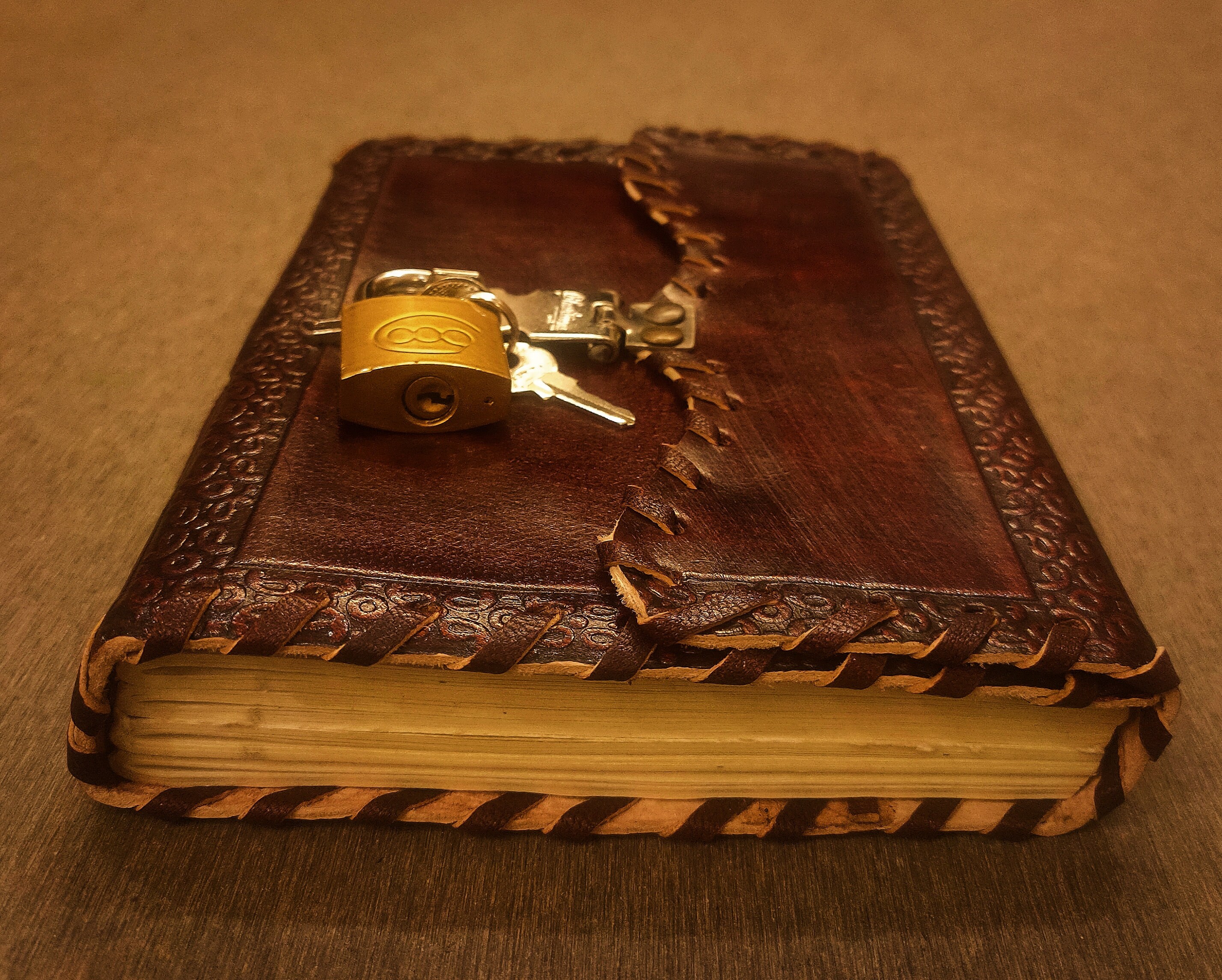 Personalized Leather Journal With Lock & Key: Refillable A5 Writing ...