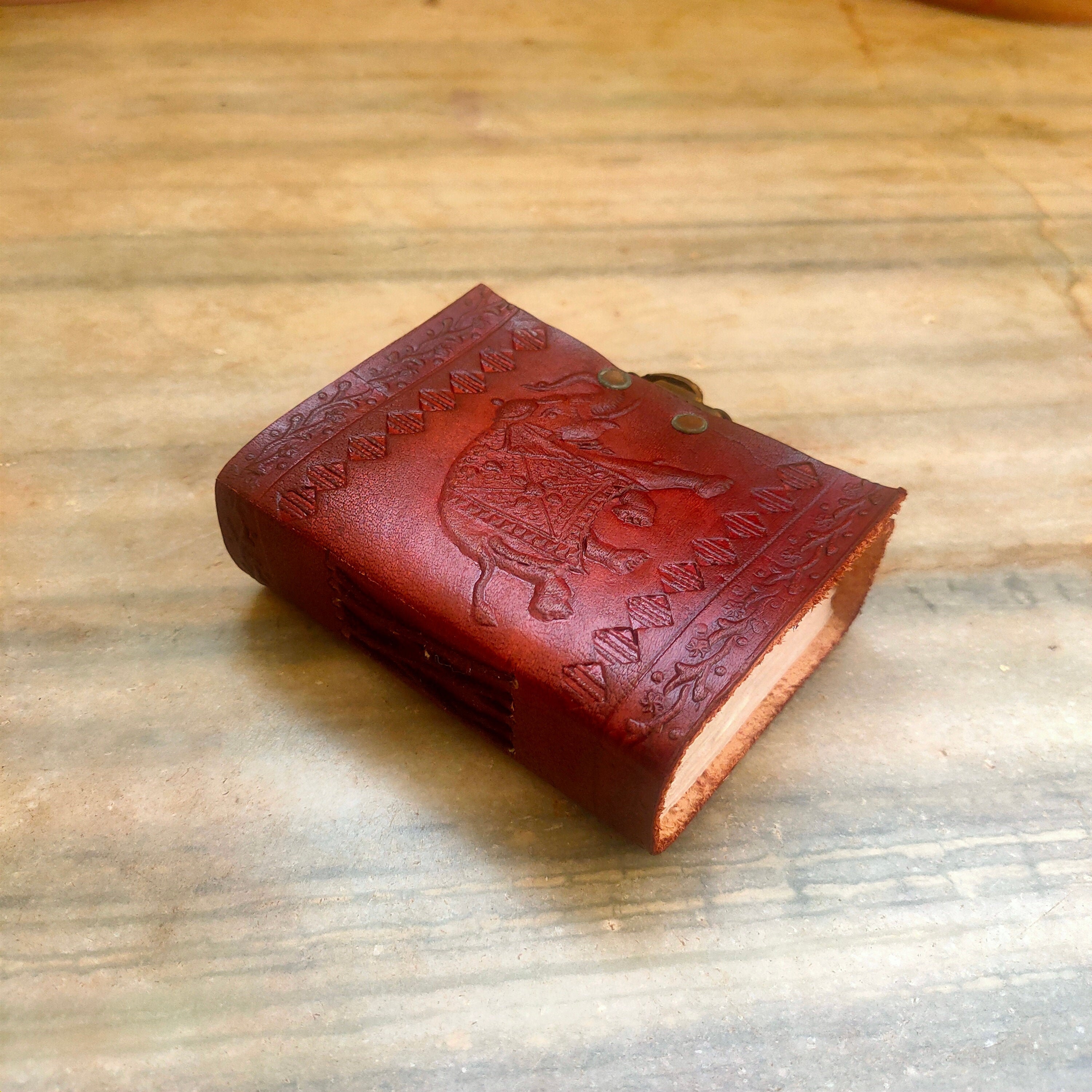 Elephant Embossed Leather Journal Leather Diary With Lock | Etsy