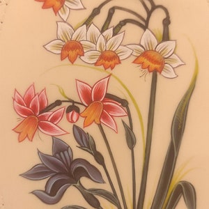 Hand Painted Intricate Flower Painting Miniature Traditional Floral Art ...