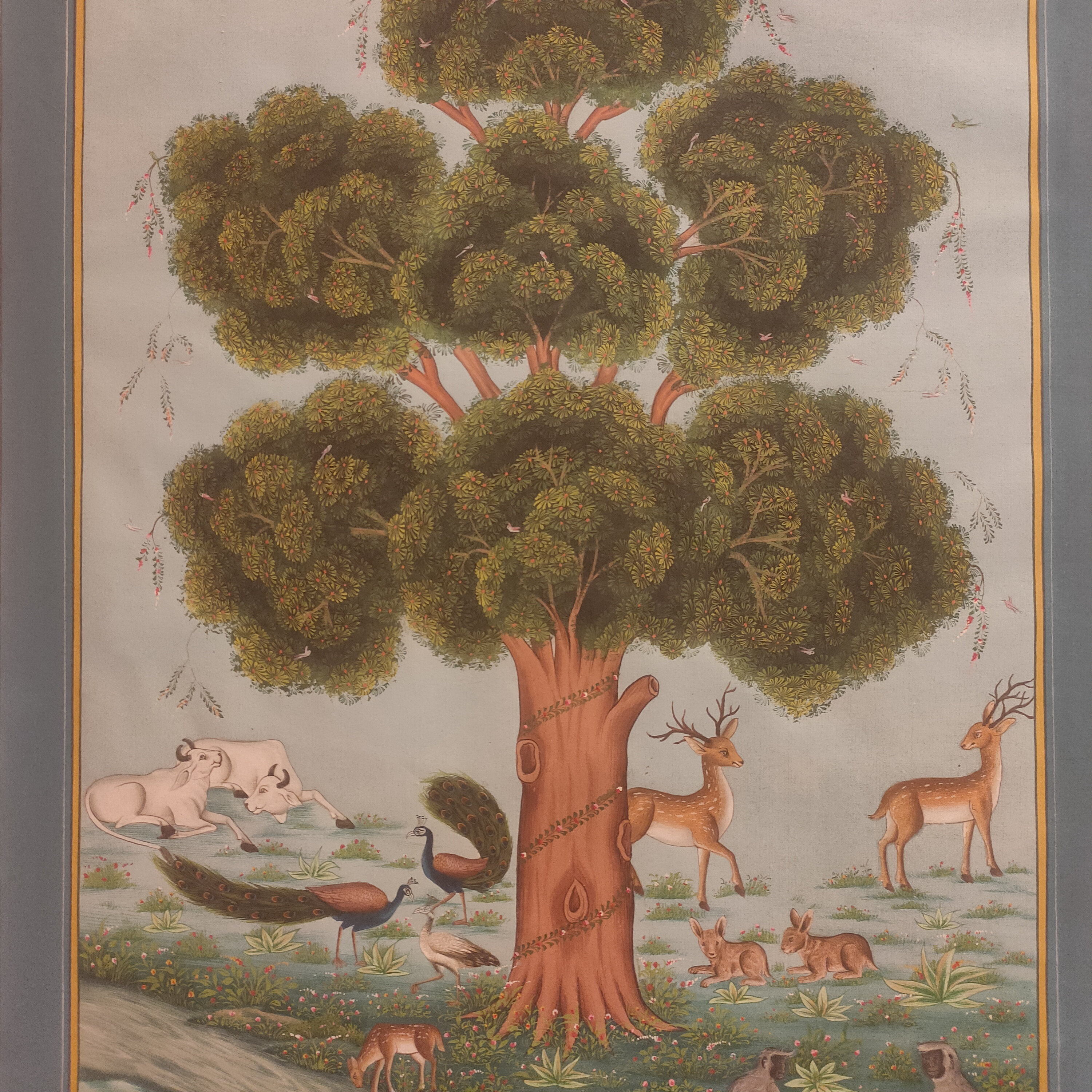 Indian Hand Painted Finest Tree Of Life Delicate Miniature | Etsy