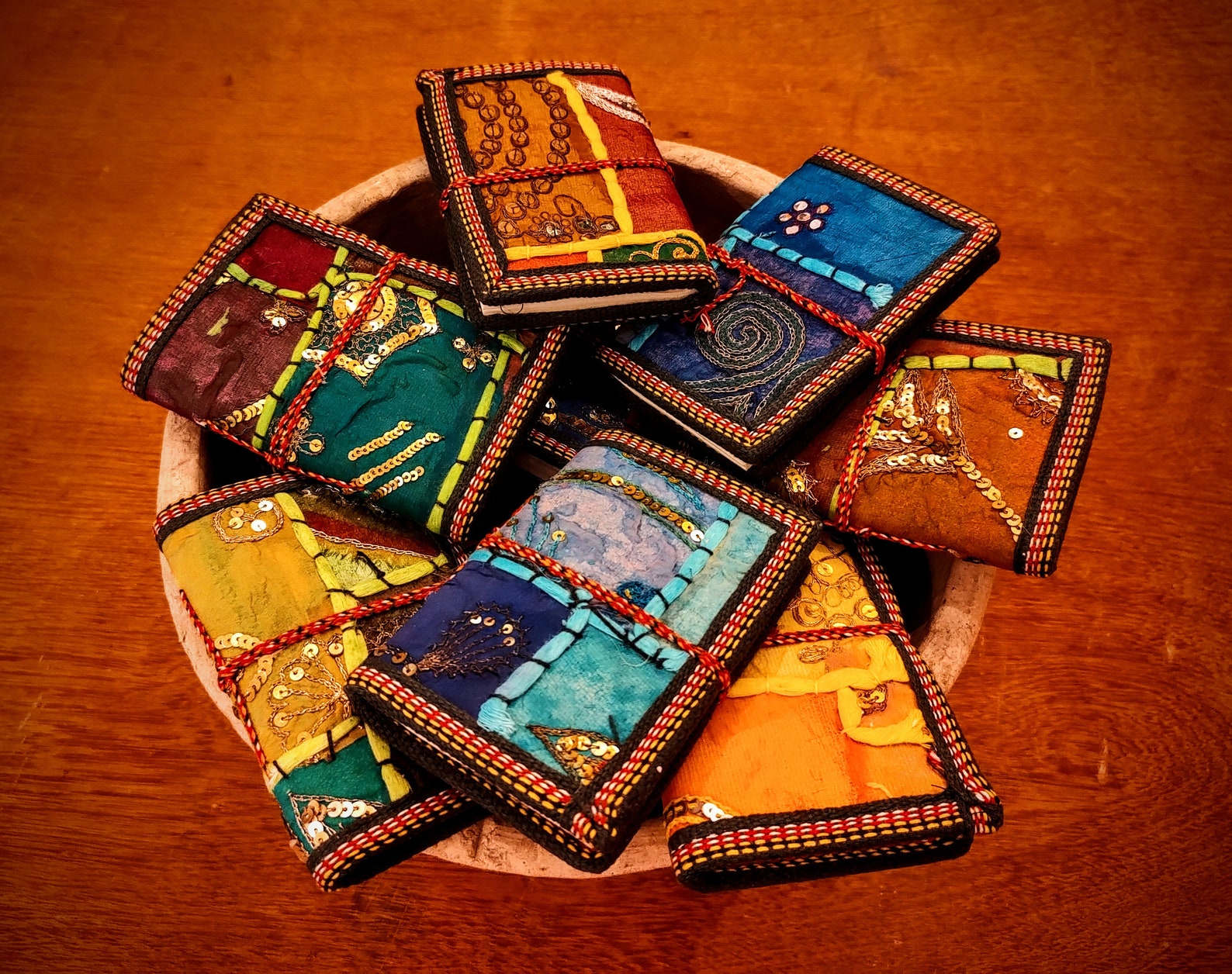 Colorful Pack of 5 Mini Pocket Size Refillable Journal - Etsy