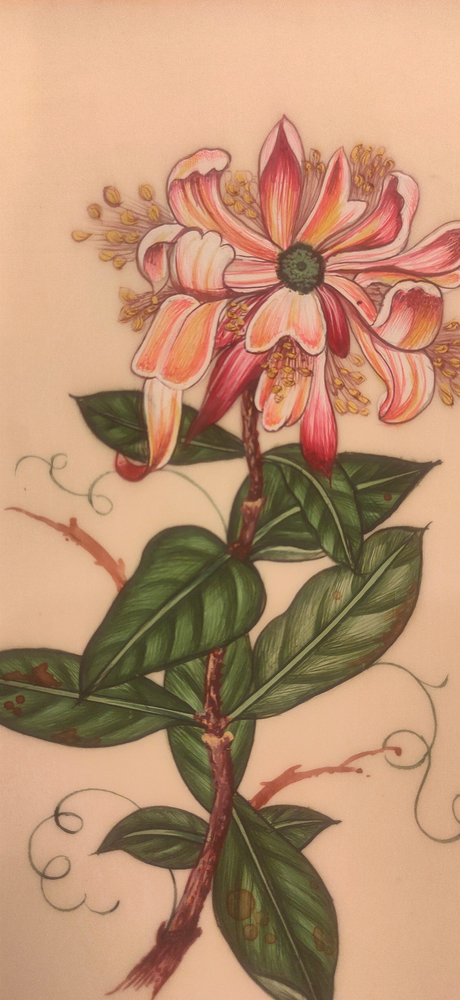 Original Handmade Flower Intricate Botanical Indian Delicate | Etsy