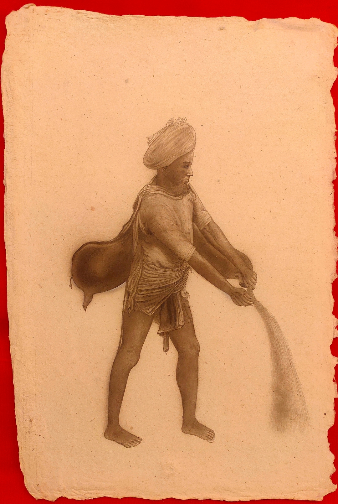 Rajasthani Watermen Traditional Exquisite Indian Miniature Painting ...