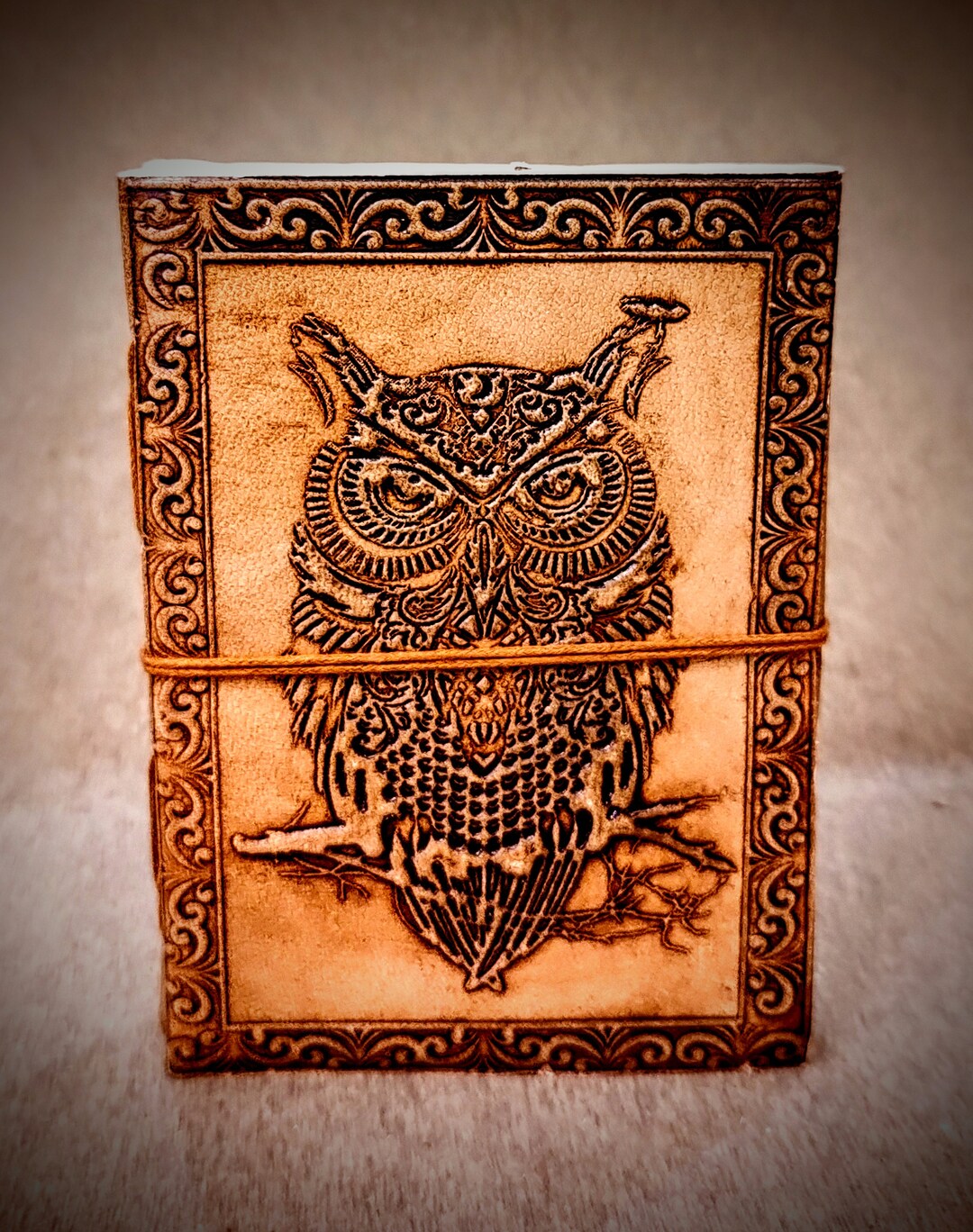 Fearless Owl - Tree of Life Embossed Handcrafted Leather Bound Journal ...
