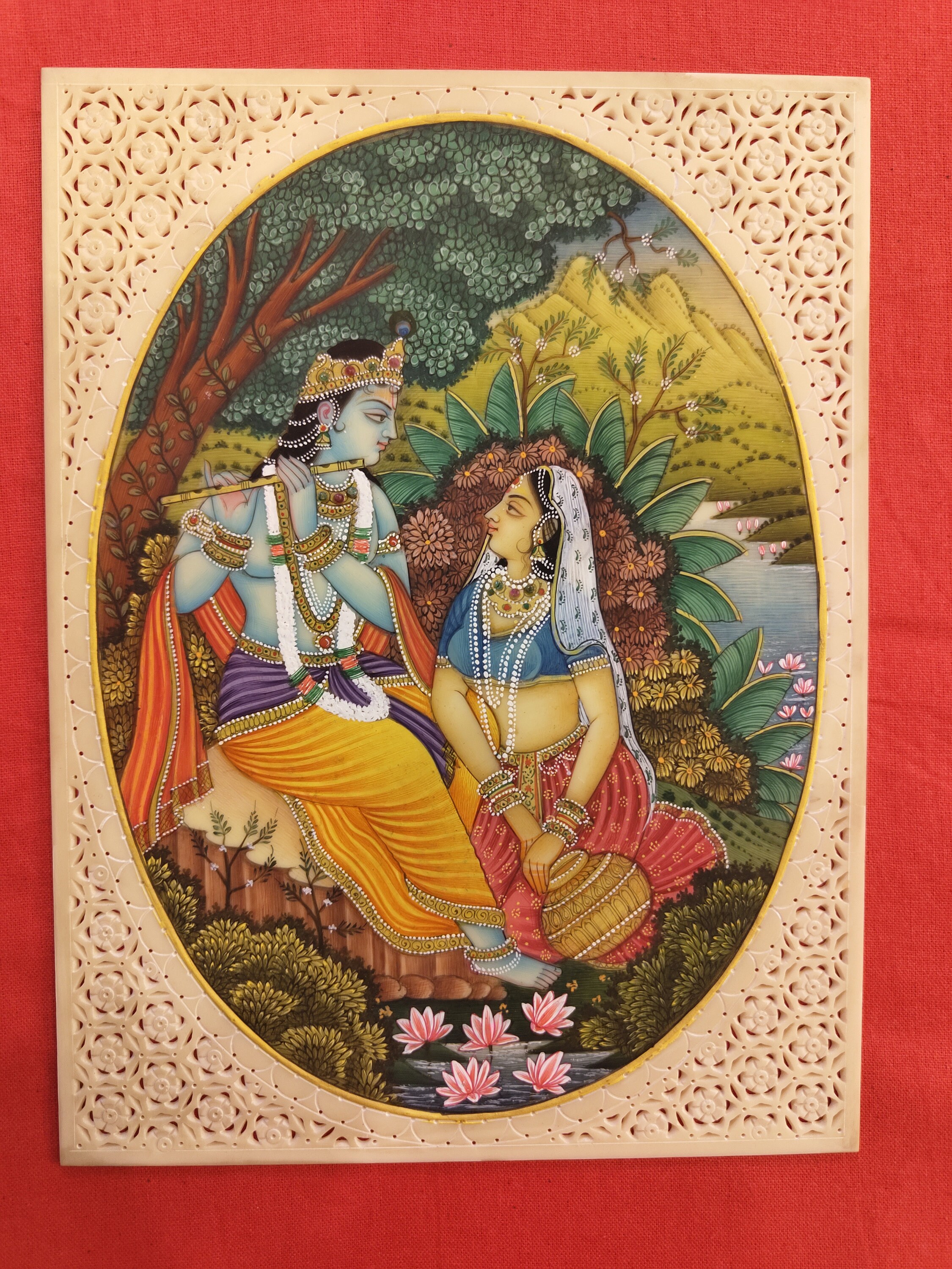 Indian Miniature Paintings Of Radha Krishna