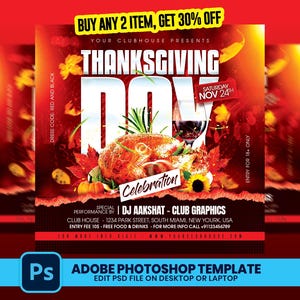 Thanksgiving, Thanksgiving Flyer, Thanksgiving Day, Thanksgiving Party ...