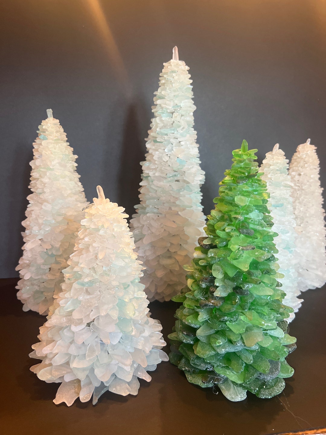 Christmas Tree Made From Authentic Beach Glass - Etsy