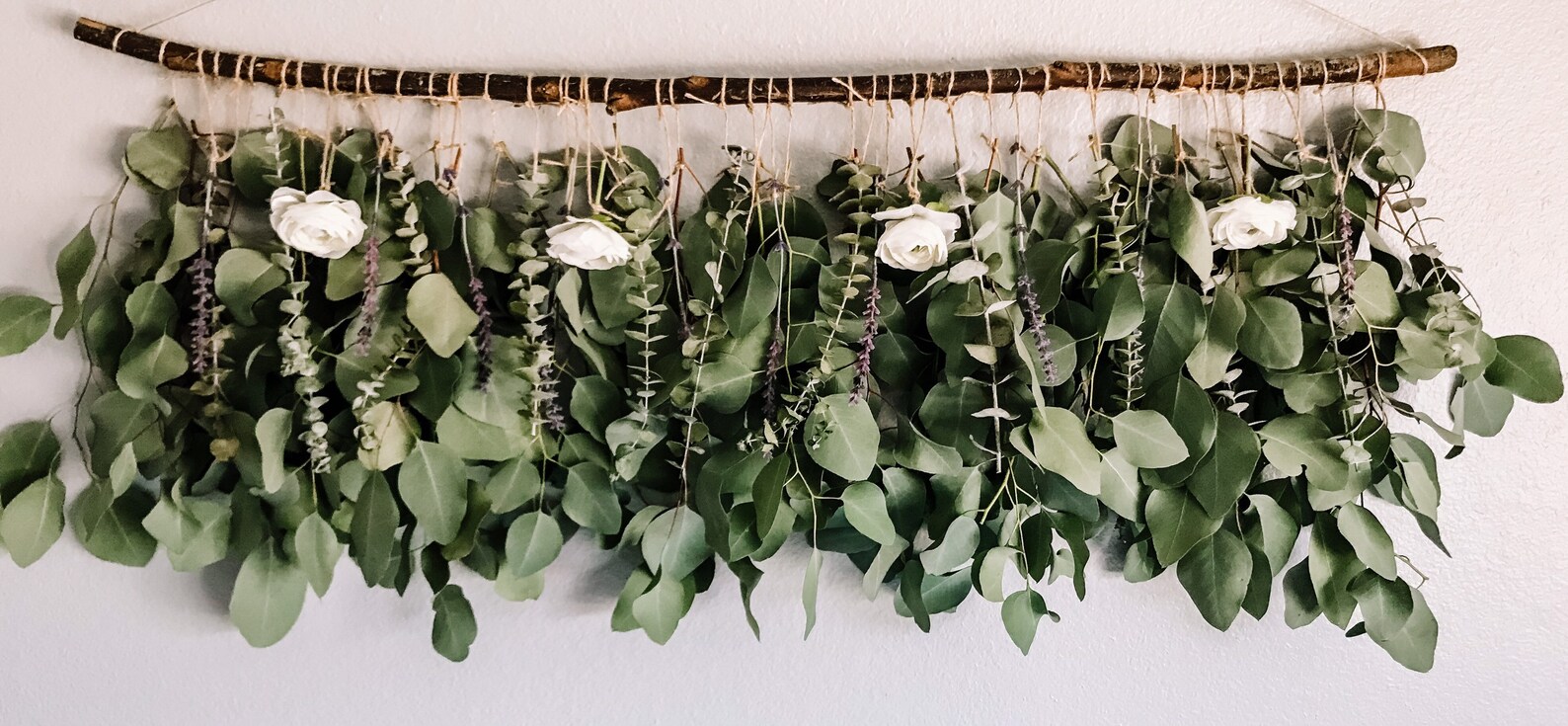 Eucalyptus Wall Hanging Eucalyptus Floral Wall Hanging Boho - Etsy