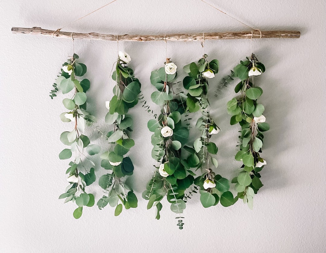 Eucalyptus Wall Hanging, Eucalyptus, Floral Wall Hanging, Boho Wall ...