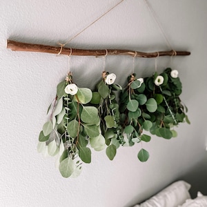 Eucalyptus Wall Hanging, Eucalyptus, Floral Wall Hanging, Boho Wall ...