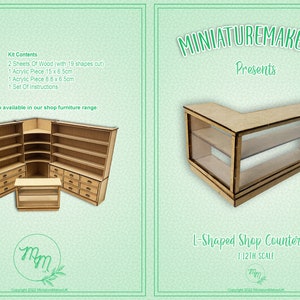 Miniature Handmade L-shaped Shop Counter Kit - Etsy