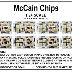 Miniature Chip Box - Etsy
